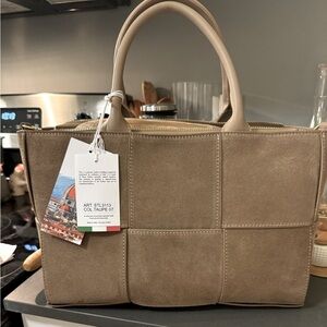 ISADORA | Bags | Isadora Made In Italy Leather Large Woven Satchel ...